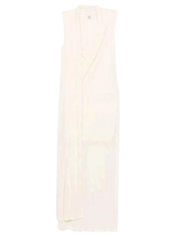 TOTEME V-neck Sleeveless Maxi Dress With Shawl Detail - No