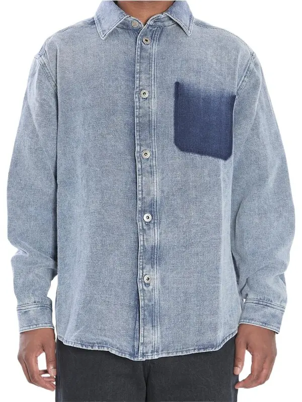 Loewe Long-sleeve Denim Shirt - Blue