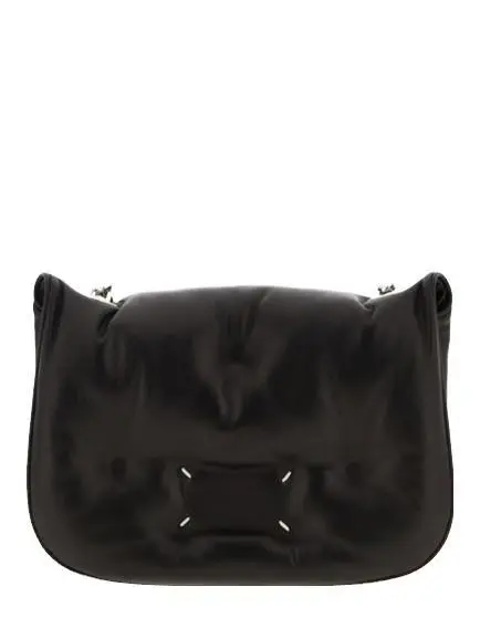 MAISON MARGIELA Glam Slam Flap Quilted Mini Bag - Black
