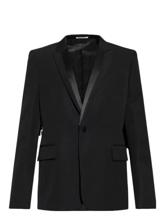 Alexander McQueen Single Breasted Tailored Blazer - Black