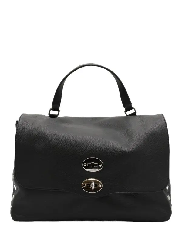ZANELLATO Postina Daily Twist-lock Medium Tote Bag - Black