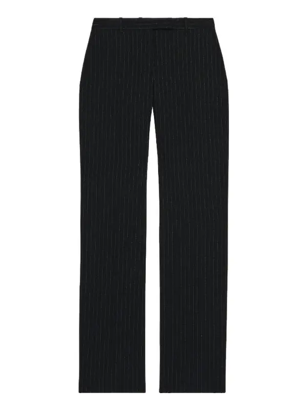 Alexander McQueen Tailored Pinstriped Trousers - Black