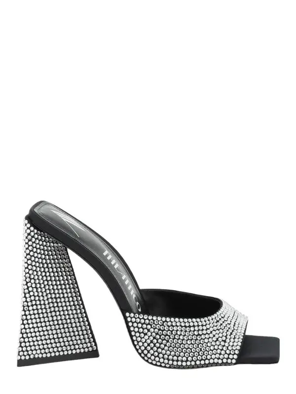 Attico Devon Embellished Slip-on Mules - Black