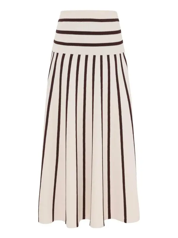 Zimmermann Striped Knit Midi Skirt - Multicolor