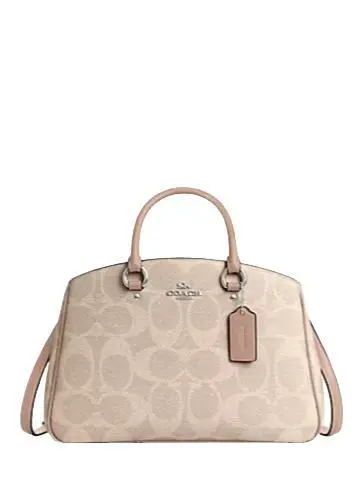 COACH Savannah Small Carryall Bag In Signature Canvas - Sv/sand/taupe