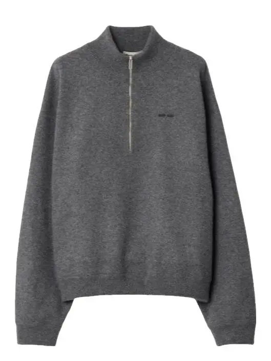Miu Miu Half-zip Cashmere Jumper - Slate Grey