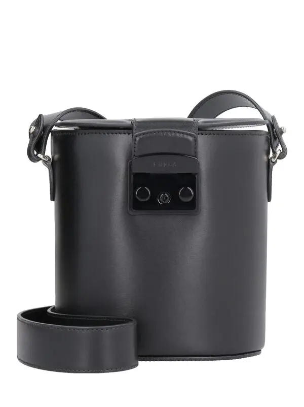 Furla Logo Shoulder Bag - Black