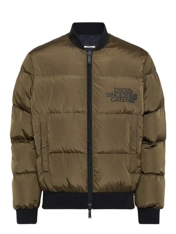 Dsquared2 Padded Bomber Jacket - Green