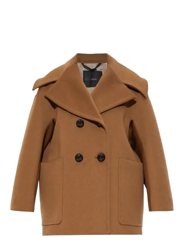 Max Mara Double-breasted Long-sleeved Coat - Brown
