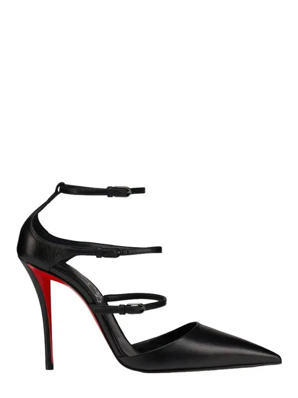 CHRISTIAN LOUBOUTIN Strappy Pointed Heeled Pumps - Black