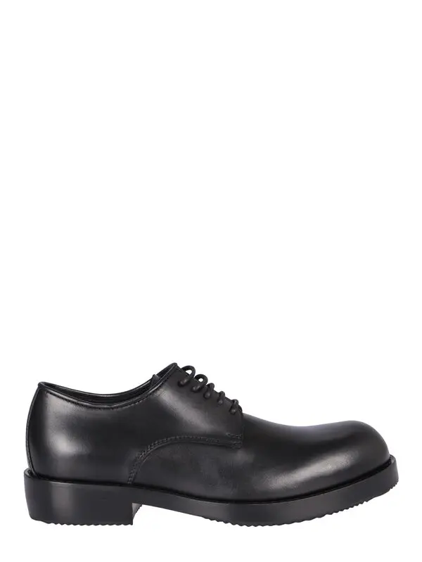 Dries Van Noten Round Toe Lace-up Shoes - Black