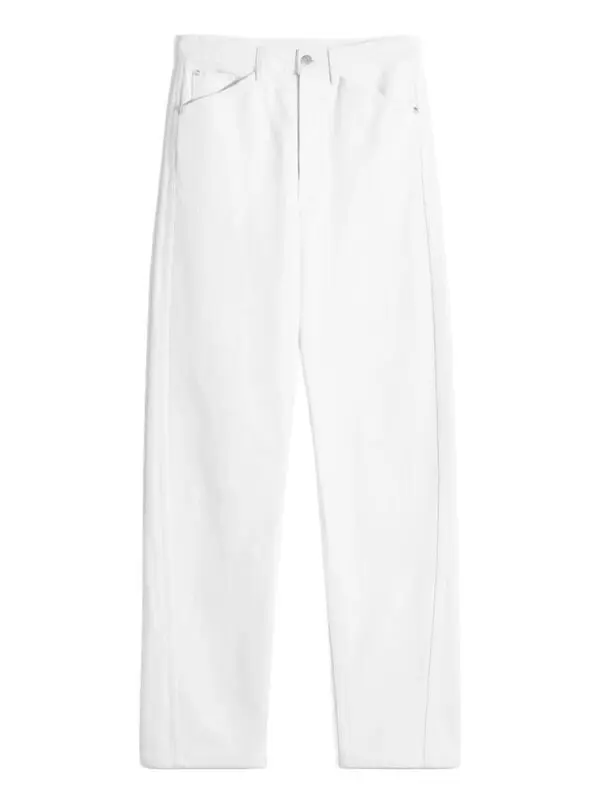 LEMAIRE Five Pockets Twisted Denim Pants - Milk