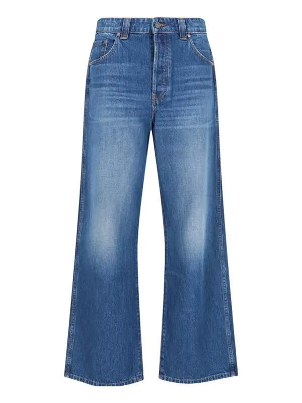 Khaite Wide-leg Denim Trousers - Blue