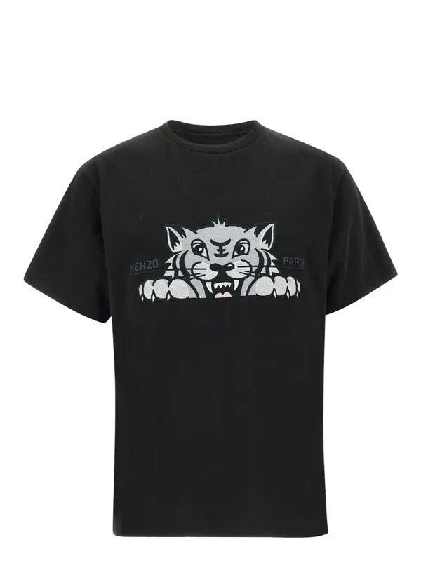 Kenzo Gots Happy Tiger Crewneck T-shirt - Black