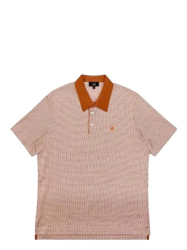 Dunhill Logo Embroidered Polo Shirt - Nude