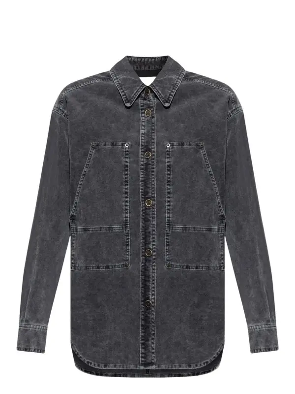 Isabel Marant Étoile Oriana Corduroy Shirt Jacket - Grey