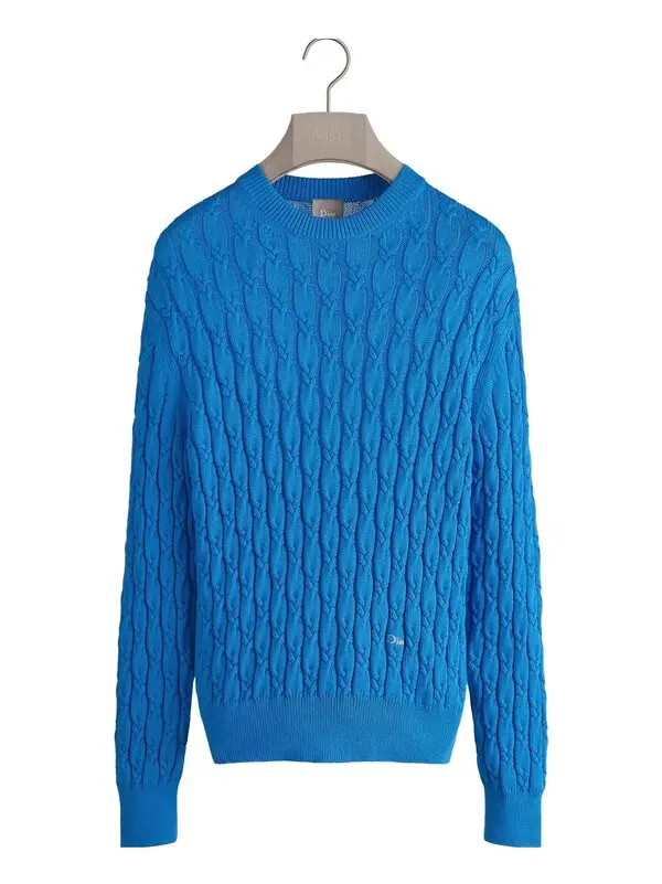 Dior Cable Knit Sweater - Blue