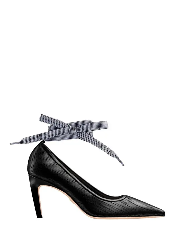 Dior Christian Bow Detailed Pointed Toe Pumps - Black