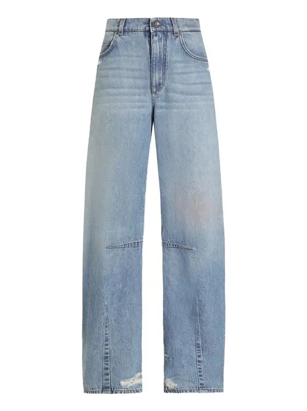 Dolce & Gabbana Paneled Distressed Jeans - Blue