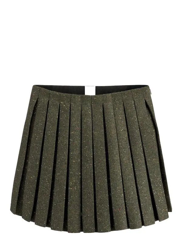 Dior Pleated Mini Skirt - Green