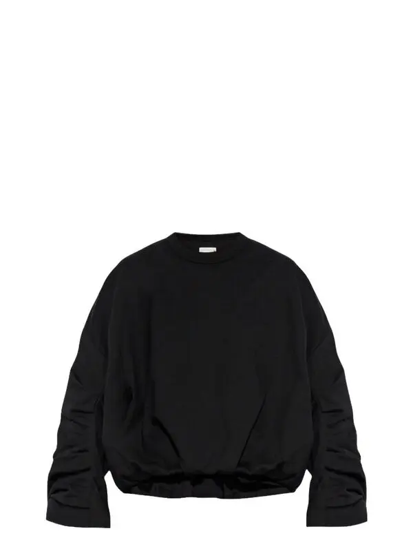 Dries Van Noten Draped Sweatshirt - Black