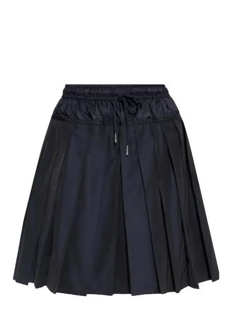 Moncler Pleated Drawstring Skirt - Midnight Blue