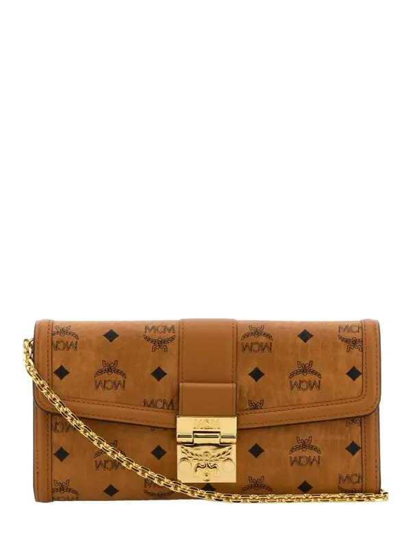 Mcm Tracy Chained Wallet - Brown
