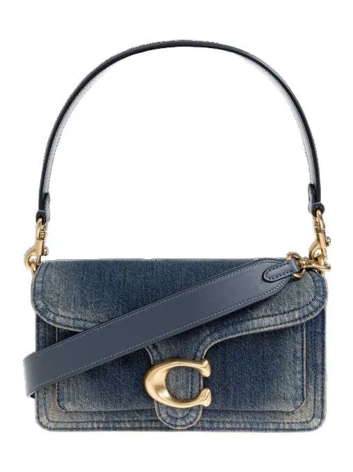 COACH Tabby 26 Denim Shoulder Bag - Gray