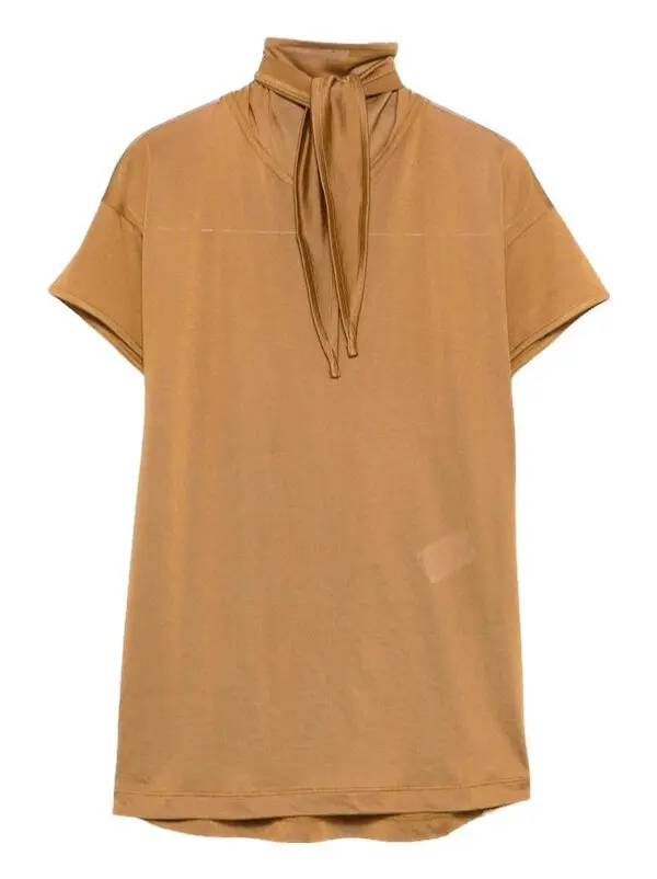 LEMAIRE Short-sleeved Top With Tie Detail - No