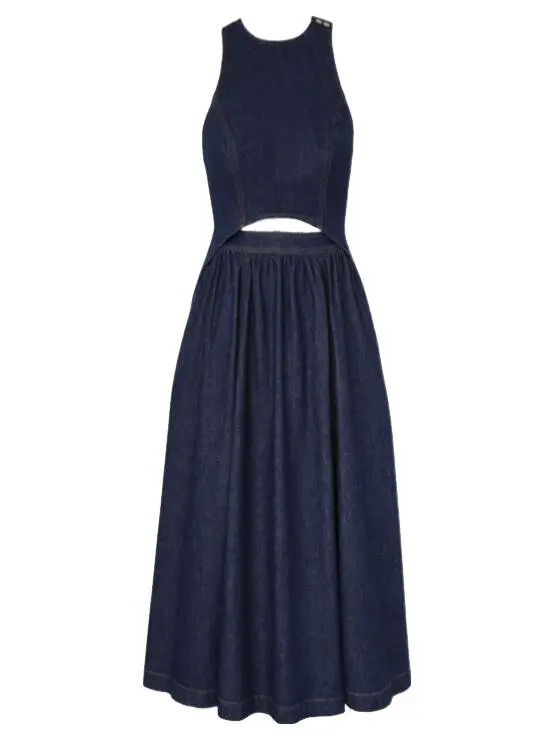 Zimmermann Denim Racer Midi Dress - Ink