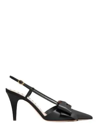 Valentino Garavani Slingback Pumps In Kidskin With 85mm Stiletto Heel - Black