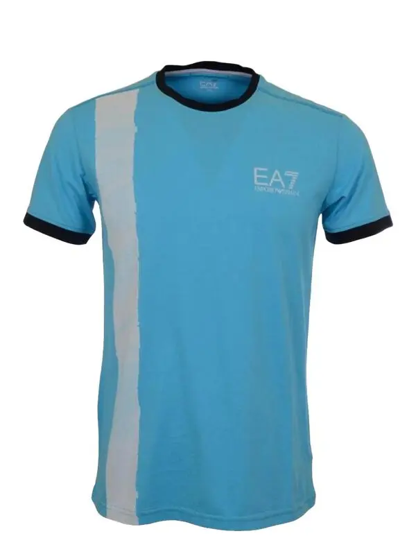 EA7 Logo Printed T-shirt - Blue