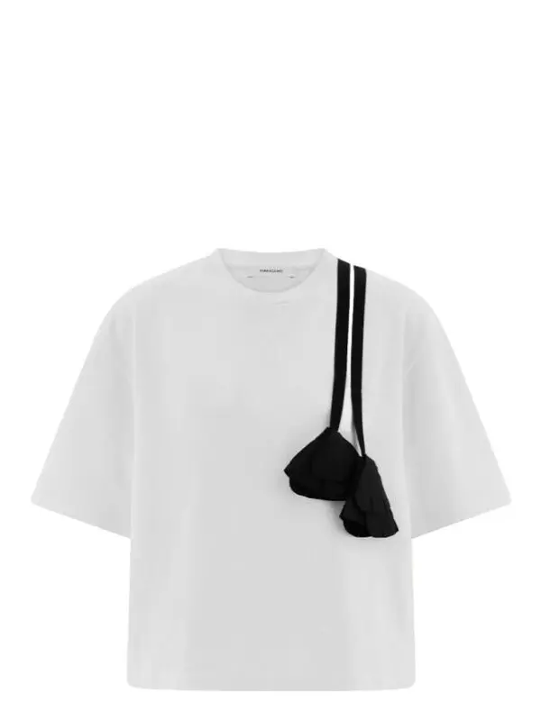 FERRAGAMO Embellished T-shirt - White