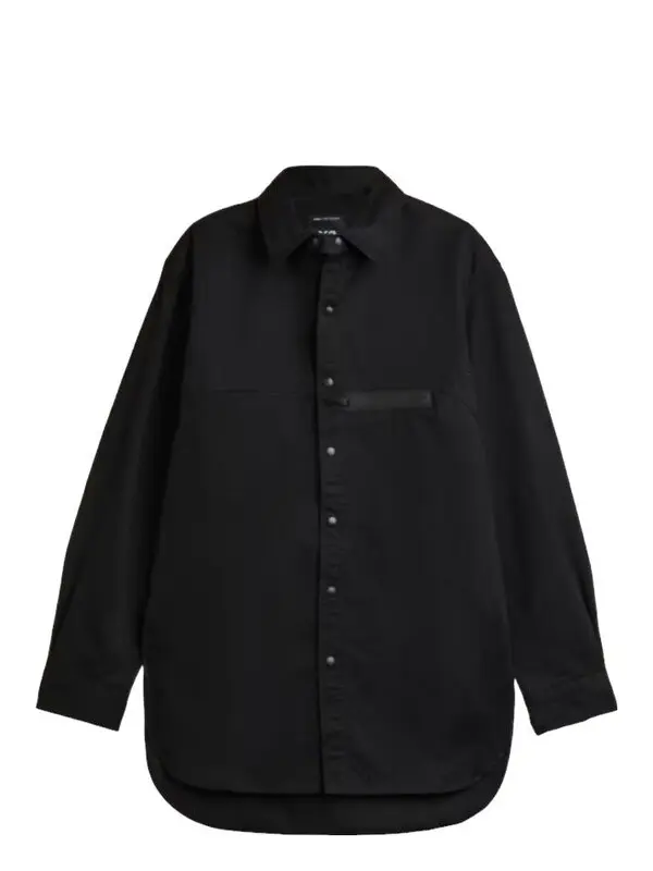 Y3 Ut Twill Overshirt - Black