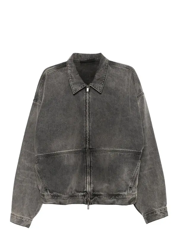 Fear Of God Zippered Long-sleeve Denim Jacket - Black