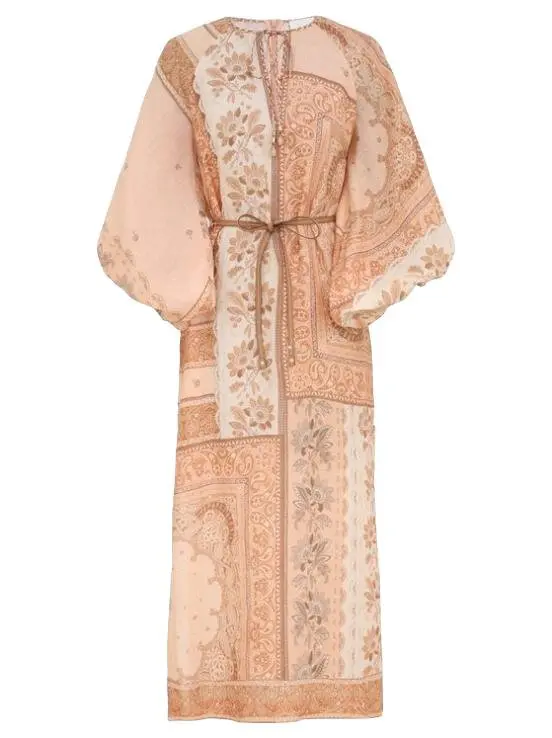 Zimmermann Lucky Tunic Midi Dress - Nude