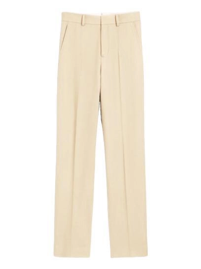 AMI Paris Wide Leg Trousers - Ivory