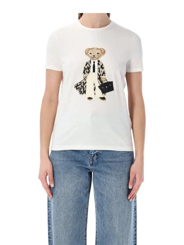 Ralph Lauren Bear Graphic T-shirt - White