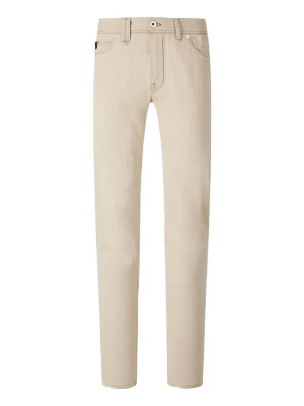 Brioni Patch Pocket Straight-leg Jeans - Nude