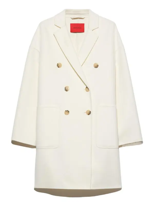 MAXCO. Max&co. Double Breasted Coat - White