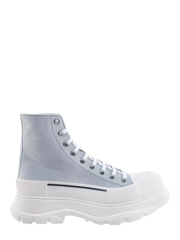 Alexander McQueen Tread Slick Lace-up High Top Sneakers - Blue