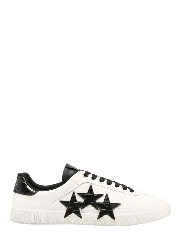 Amiri Star Appliqué Lace-up Sneakers - Gray