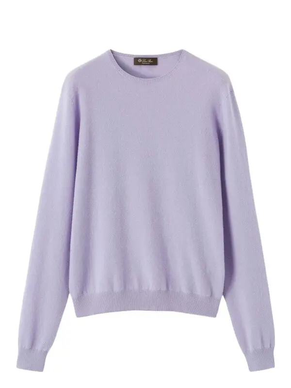 Loro Piana Sergio Crewneck Jumper - Ice Purple