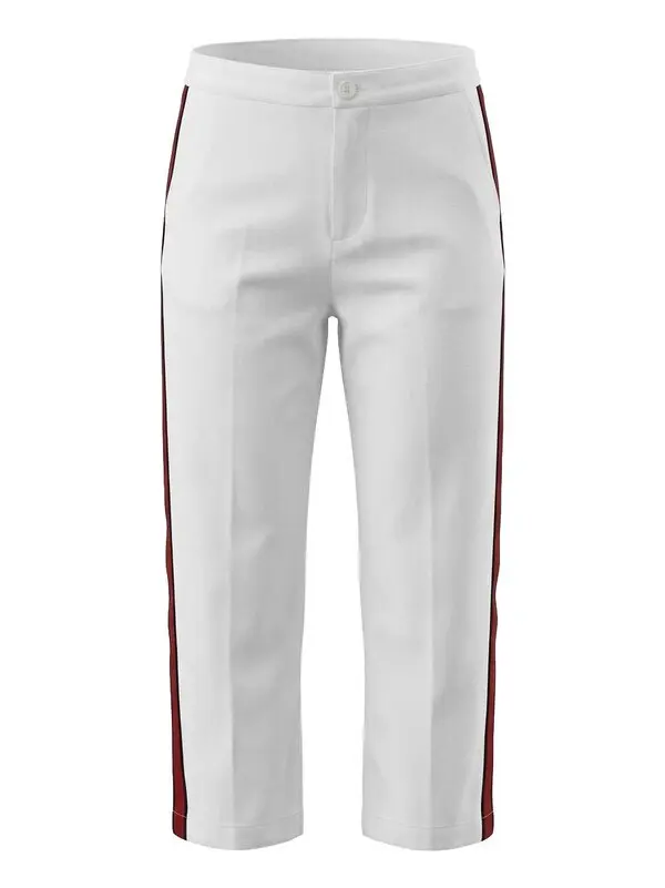 Gucci Sylvie Web-detail Trousers - White