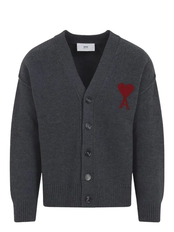 Ami De Coeur V-neck Cardigan - Black