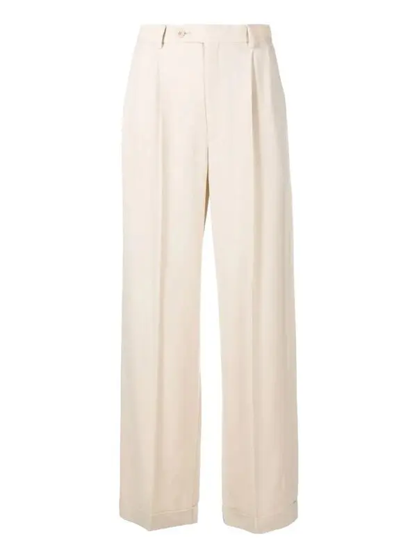 A.p.c. Wide Leg Tailored Trousers - White