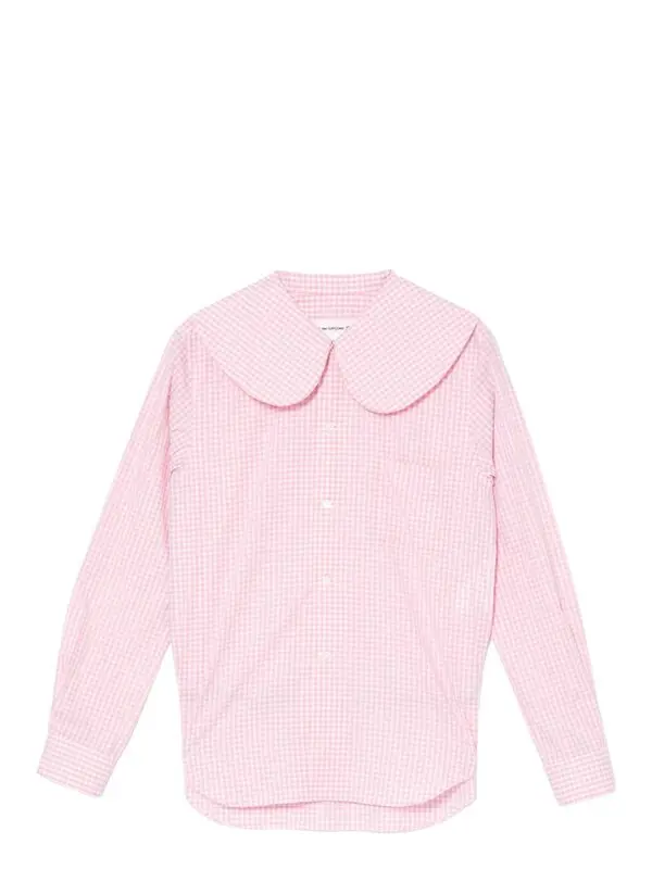 Comme Des Garçons Striped Long Sleeve Shirt - Pink