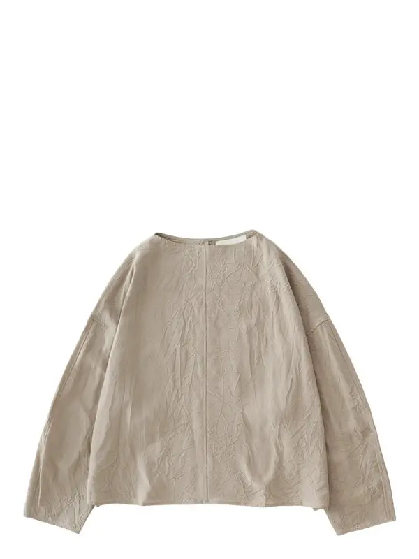 Studio Nicholson Long Sleeve Boxy Top - Sable