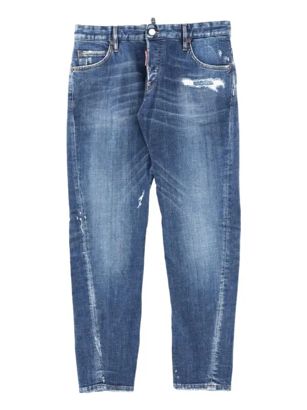 Dsquared2 Distressed Slim Jeans - Blue