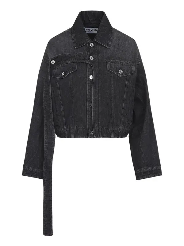 JEAN PAUL GAULTIER Lapel Denim Jacket - Black